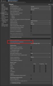 【Unityビルドエラー】Deterministic compilation failed. You can disable Deterministic builds in Player ...